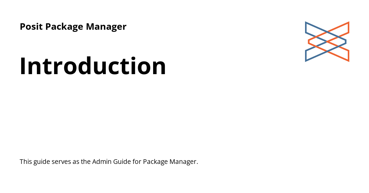 Introduction - Posit Package Manager