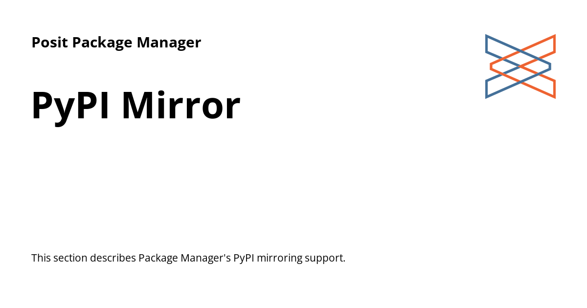 PyPI Mirror - Posit Package Manager
